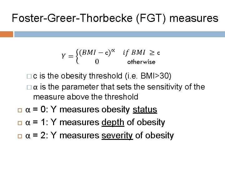 REVISITING THE SOCIOECONOMIC GRADIENT IN OBESITY Looking Beyond