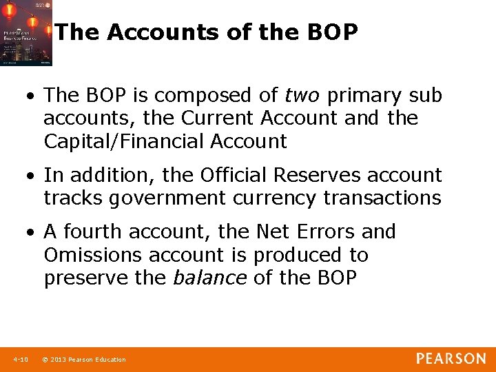 Chapter 4 The Balance of Payments The Balance