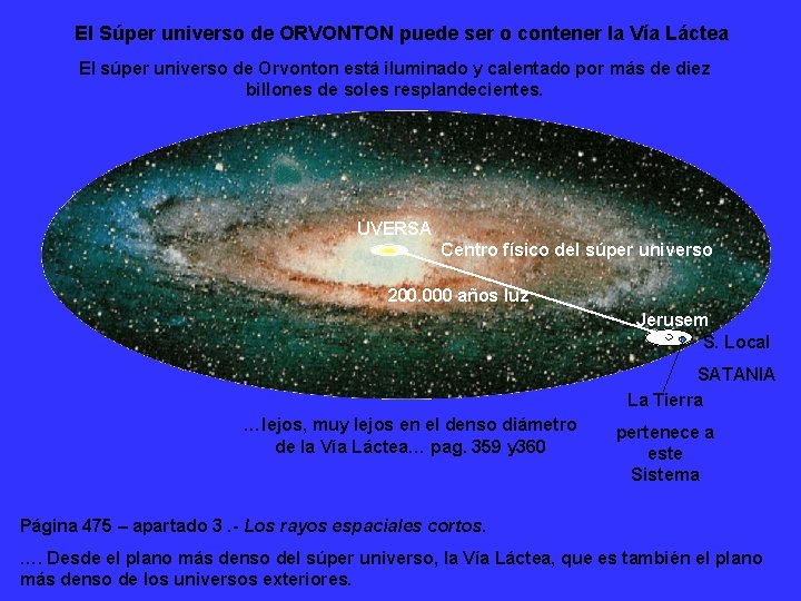 El Sper Universo de Orvonton la Va Lctea