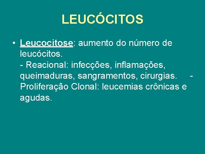 FUNDAMENTOS DE BIOLOGIA E FISIOLOGIA DO SANGUE CARACTERIZAO