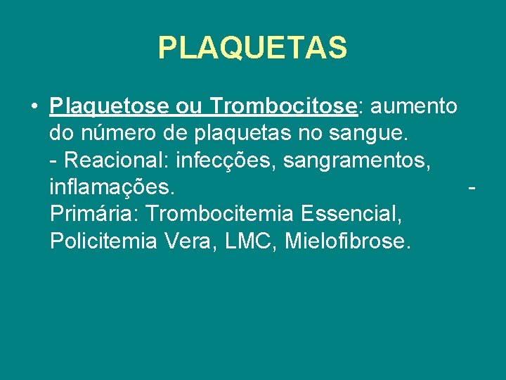 FUNDAMENTOS DE BIOLOGIA E FISIOLOGIA DO SANGUE CARACTERIZAO