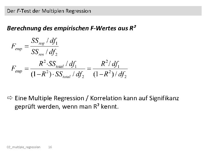 Multiple Regression Gliederung Strukturgleichung ...