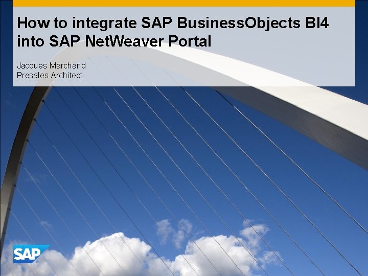 How to integrate SAP Business Objects BI 4