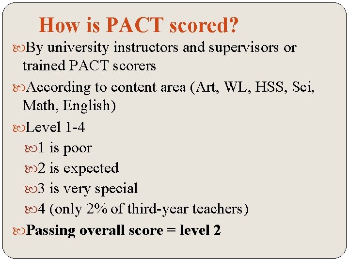Performance Assessment for California Teachers PACT Stanford University