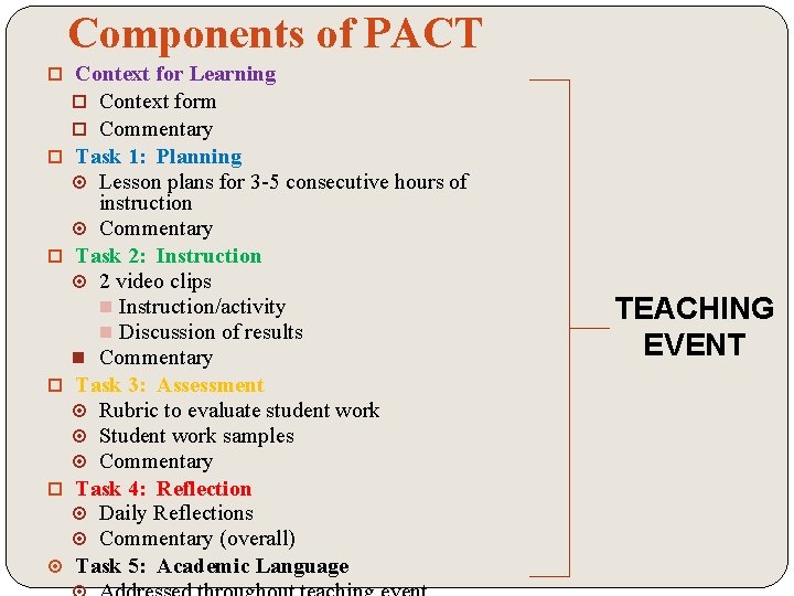 Performance Assessment for California Teachers PACT Stanford University