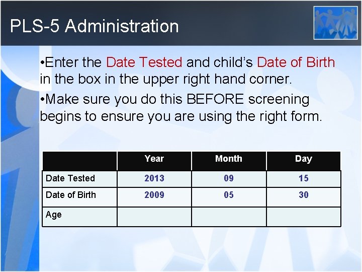 Speech and Articulation Screening Test August 12 2013