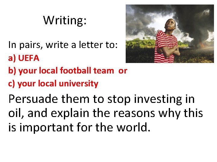 Oil Intermediate New Internationalist Easier English ready lesson