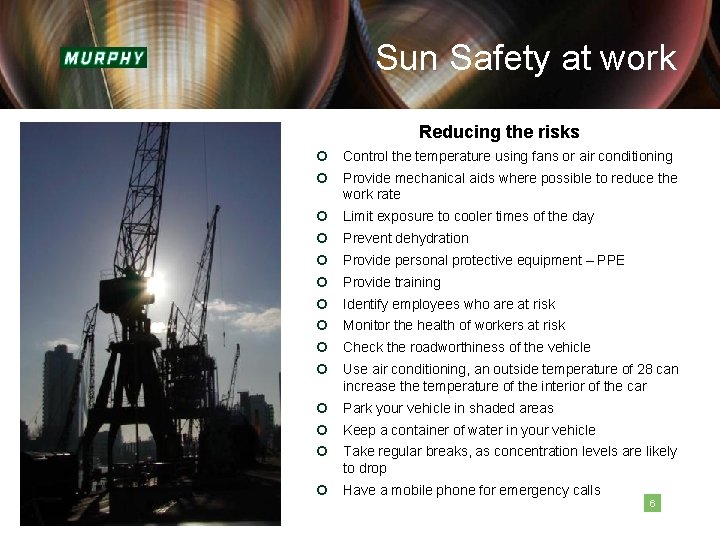 Toolbox Talk Sun Safety Health Risks In Construction