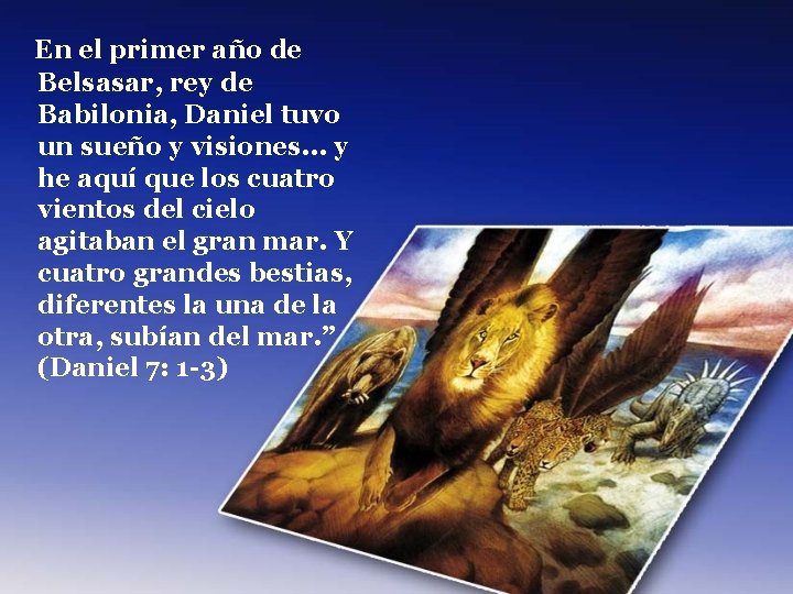 Las profecas revelan que Dios tiene el control