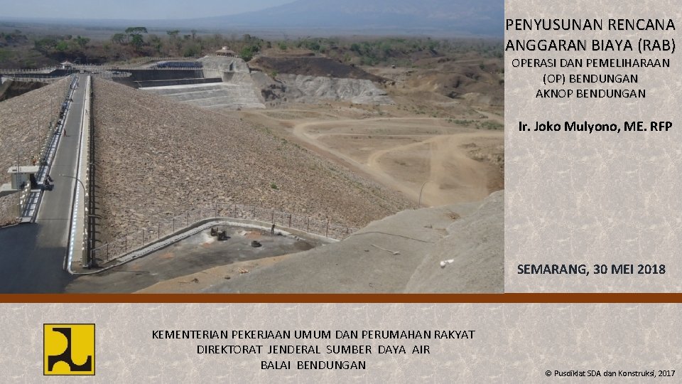 PENYUSUNAN RENCANA ANGGARAN BIAYA RAB OPERASI DAN PEMELIHARAAN