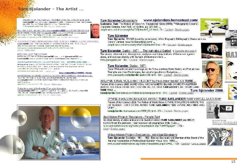 PROJECT PROPOSAL TO THE MODERN MUSEET STOCKHOLM Ture