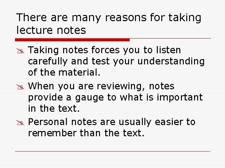 Taking Effective Notes Dr Idna M Corbett Learning