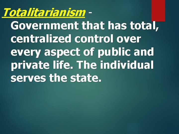 FASCISM V COMMUNISM Benito Mussolini Josef Stalin Totalitarianism