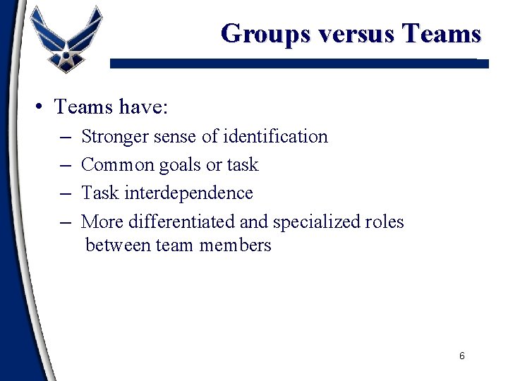 Team Building Overview Four Stages of Group Growth