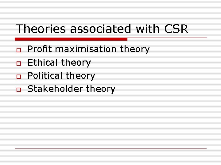 Exploring Clarksons Typical Corporate and Stakeholder Issues Model