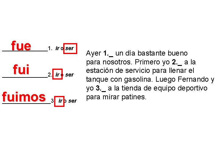 Realidades 2 Captulo 3 A Irregular Preterite Verbs