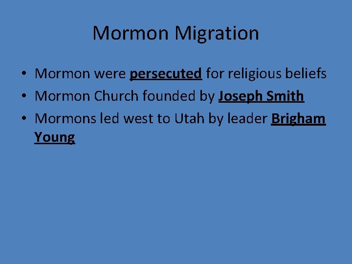 Manifest Destiny 1835 1848 Chapter 9 Western Pioneers