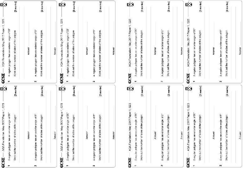 Angles Mixed Without Circle Theorems Foundation GCSE Questions