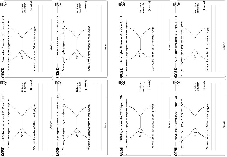 Angles Mixed Without Circle Theorems Foundation GCSE Questions