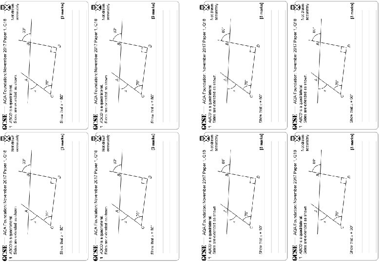Angles Mixed Without Circle Theorems Foundation GCSE Questions