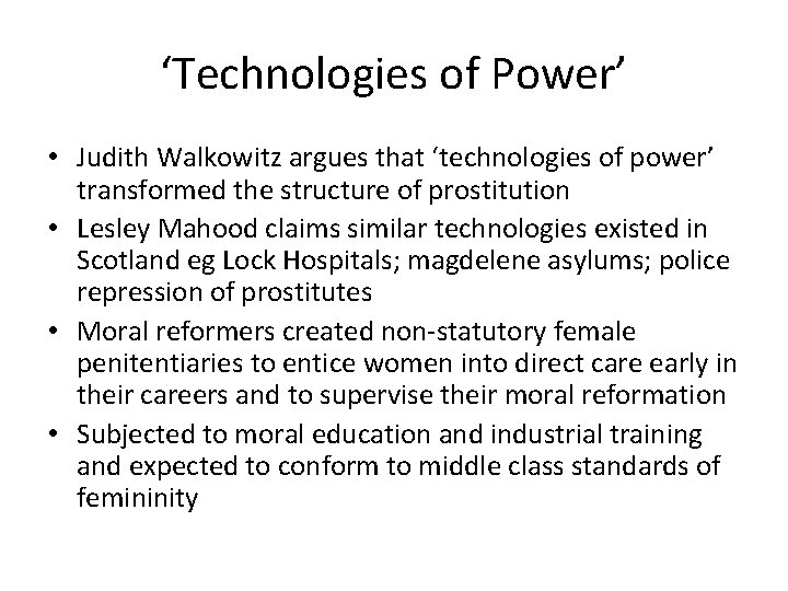Prostitution and Vice Overview Extent of Prostitution Contemporary