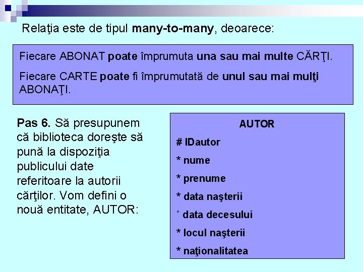 Modelul conceptual al unei baze de date Diagrama