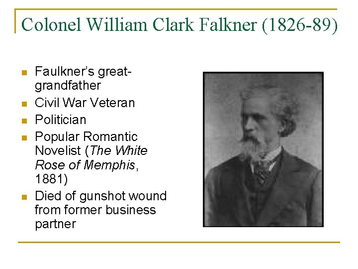 Barn Burning 1938 William Faulkner William Faulkner 1897