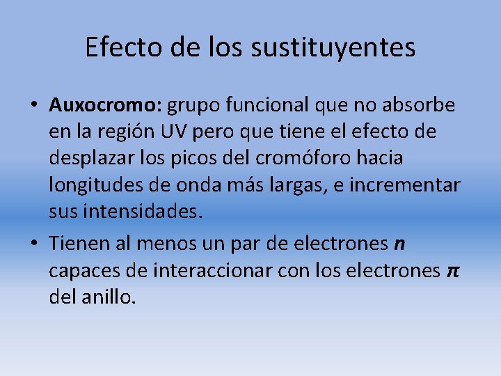 Aplicaciones de la espectrometra de absorcin molecular ultravioletavisible