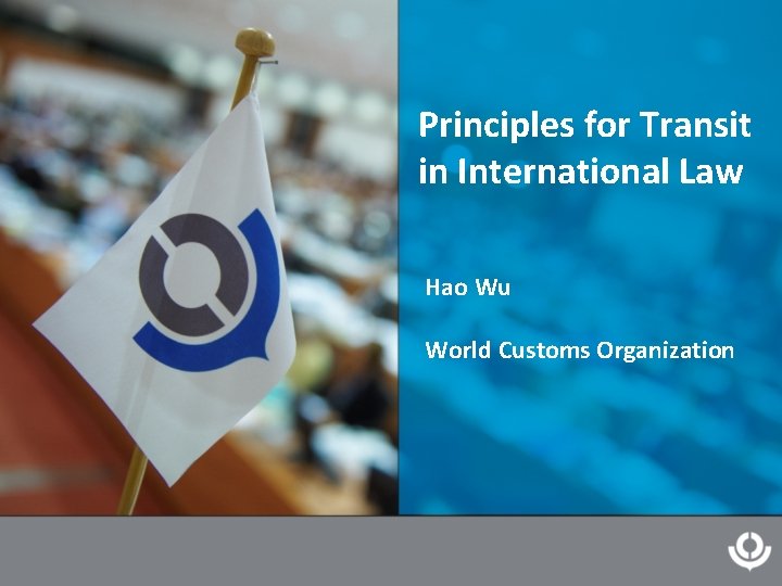 Principles for Transit in International Law Hao Wu