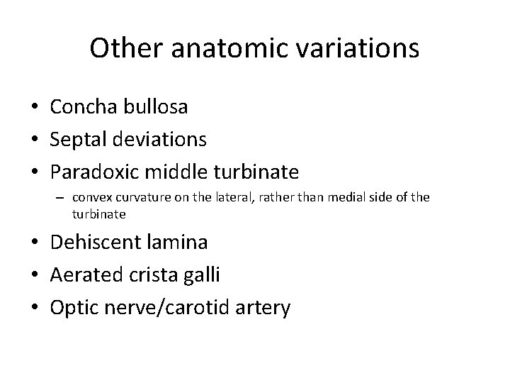Radiology of Nasal Cavity and Paranasal Sinuses Radiology