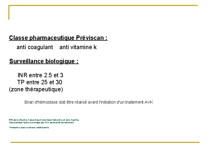 TD PHARMACOLOGIE Sept 2012 2015 Anti inflammatoires Anticoagulants