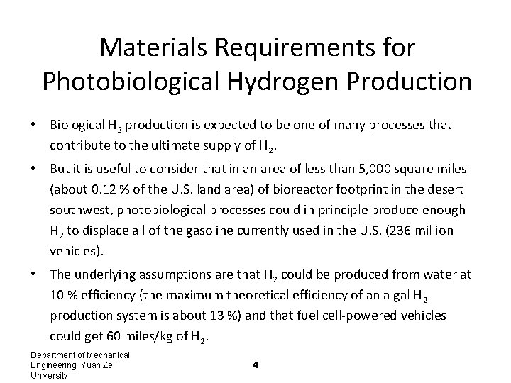 Photoelectrochemical Hydrogen Production Using Solar Power to Directly