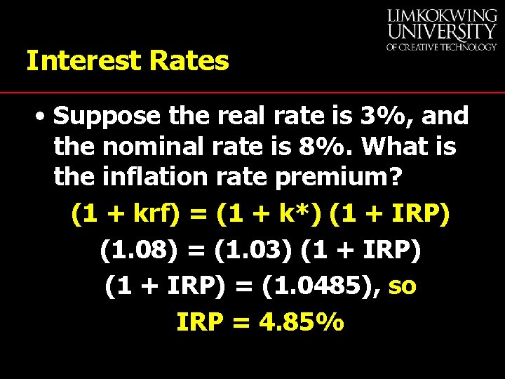 Chapter 5 Risk Return Chapter 5 Objectives Inflation