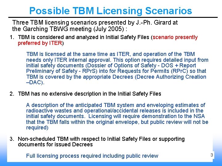 TBM Safety Update Brad MerrillFusion Safety Program TBM