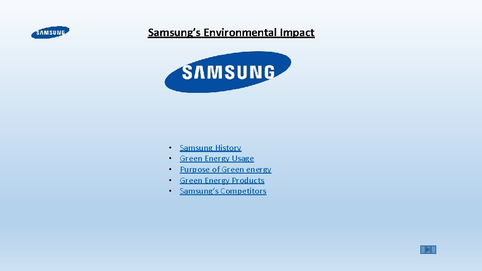 Samsungs Environmental Impact Samsung History Green Energy Usage
