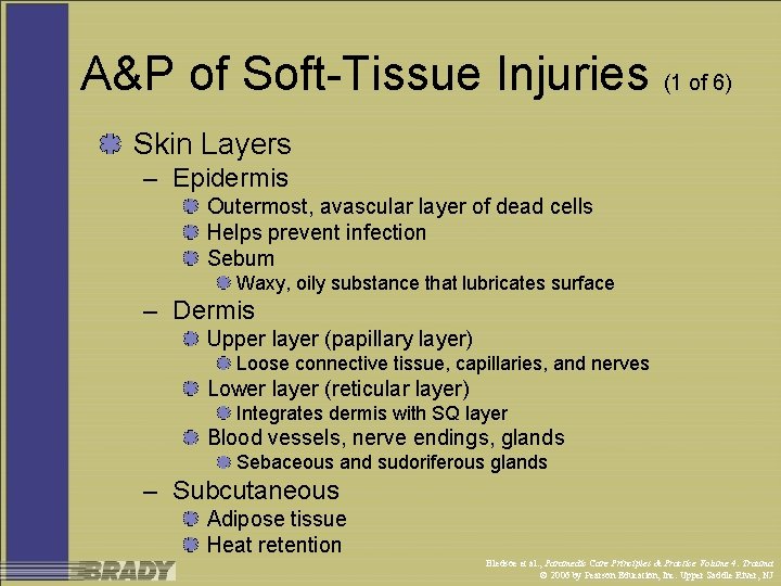 Soft Tissue Trauma Bledsoe et al Paramedic Care