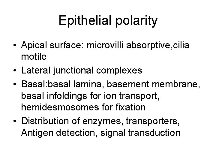 Epithelial and membrane transport G Ogweno Types of