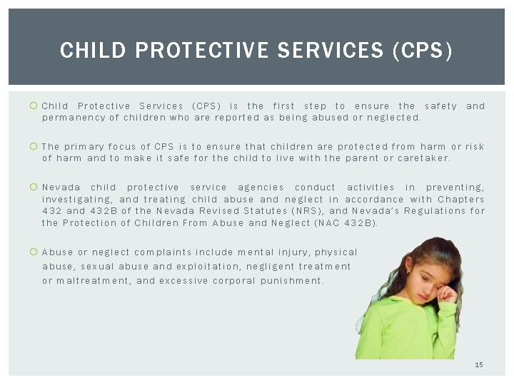 STATE OF NEVADA CHILD WELFARE PRESENTATION Jill Marano