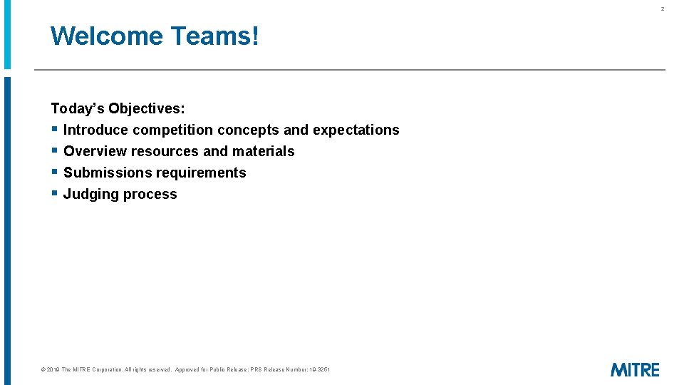 1 The MITRE Corporation Center for Transforming Health