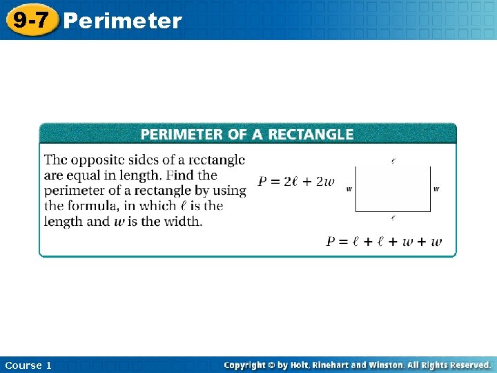 9 7 Perimeter Warm Up Problem of the