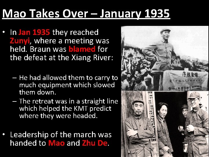 How important was the Long March to Maos