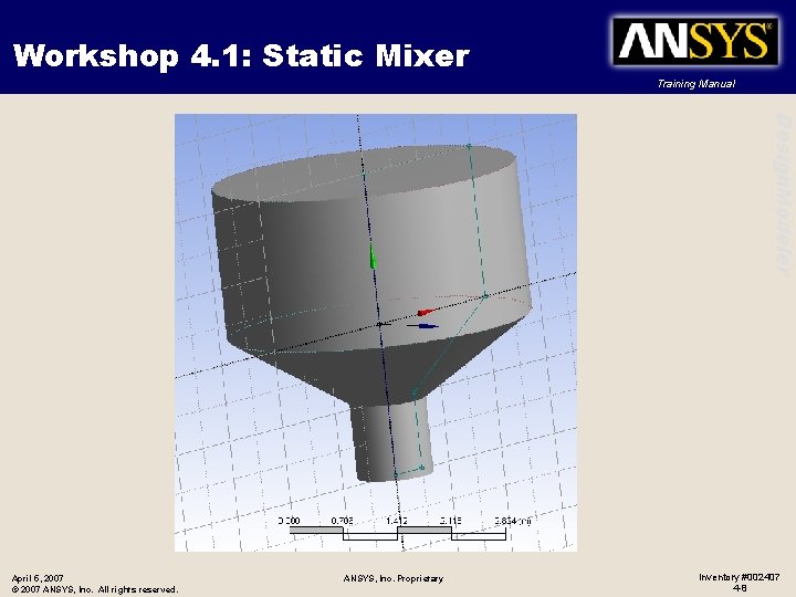 Workshop 4 1 Static Mixer Geometry and Mesh
