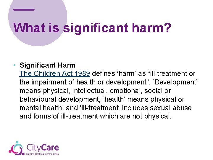 Think Family Safeguarding PLT 2018 Aims To support