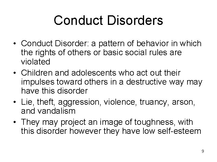 Chapter 9 Mental and Emotional Problems 1 Lesson