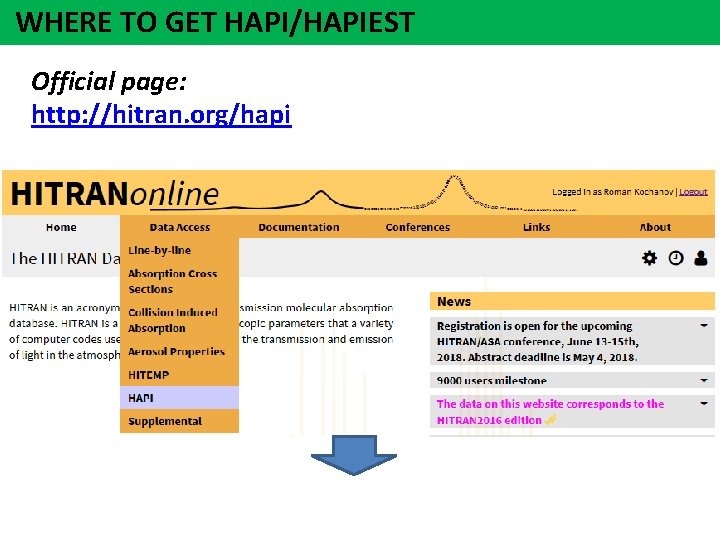 UPDATES AND CURRENT STATUS OF THE HITRAN APPLICATION