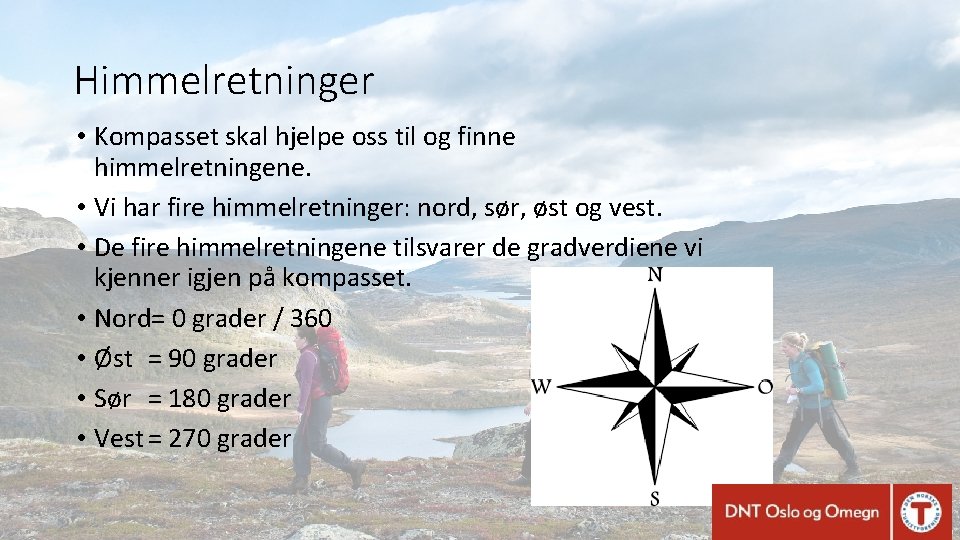 Kart og kompass Velkommen til en enkel innfring