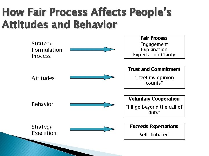Build execution into strategy Blue Ocean Strategy Chapter