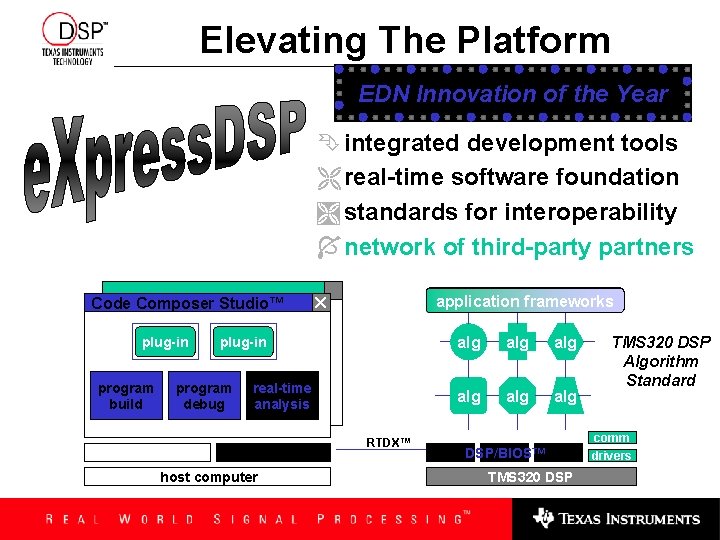 e Xpress DSP Modular Application Software Solutions for