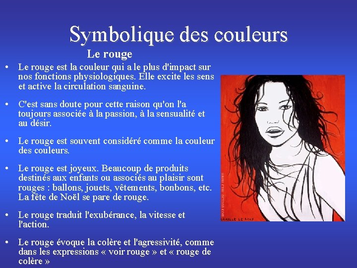 La symbolique des couleurs Par Patrick Langlois Secondarts