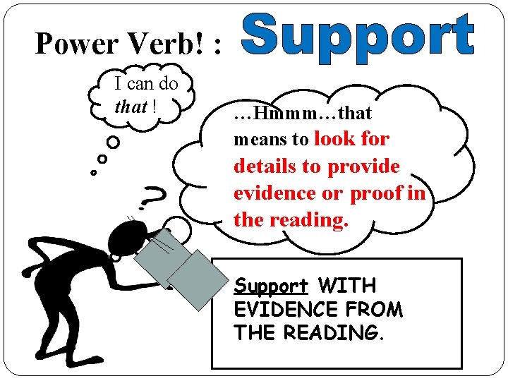 POWER VERBS Power Verb Identify Make a list